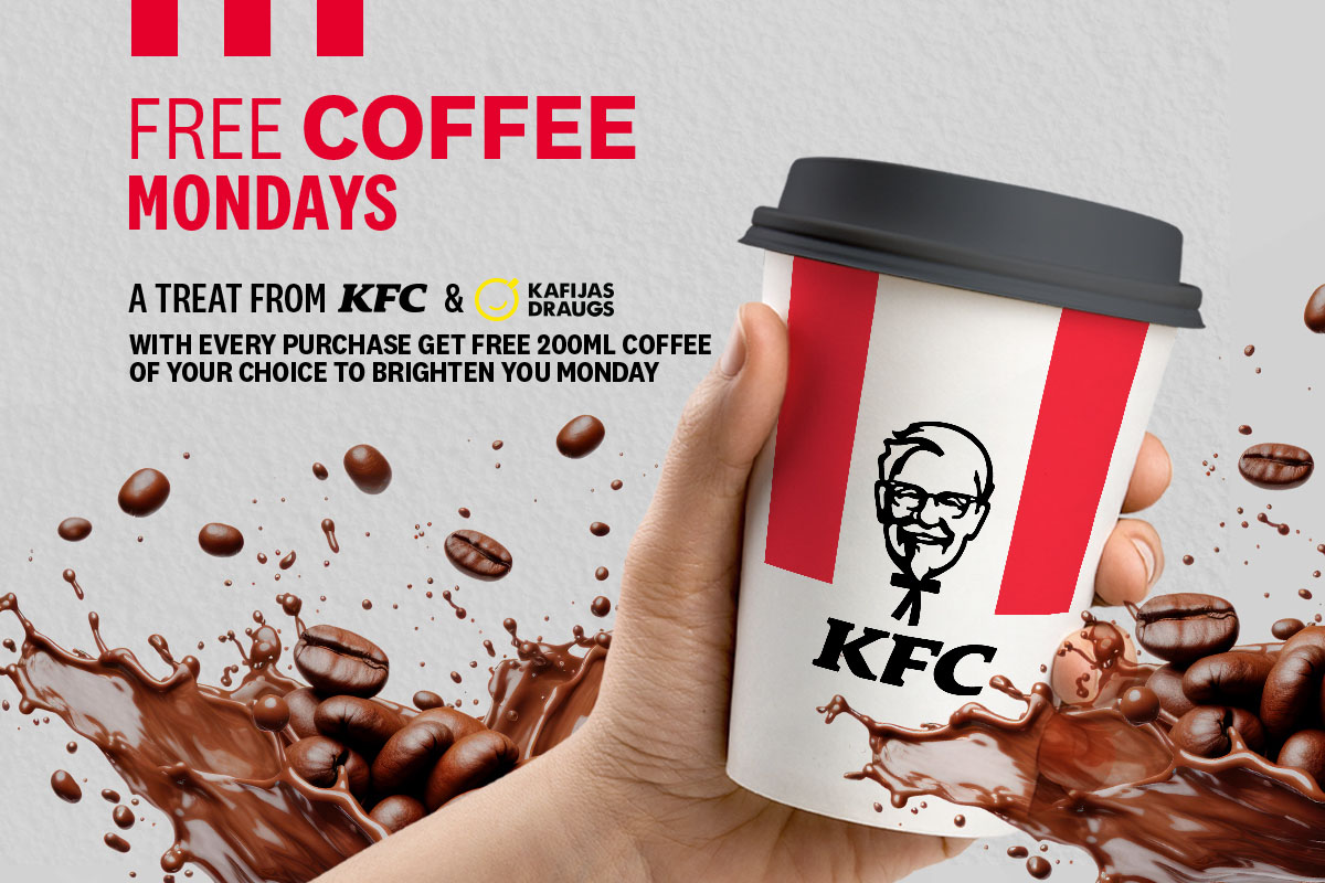 Free coffee Mondays! - KFC